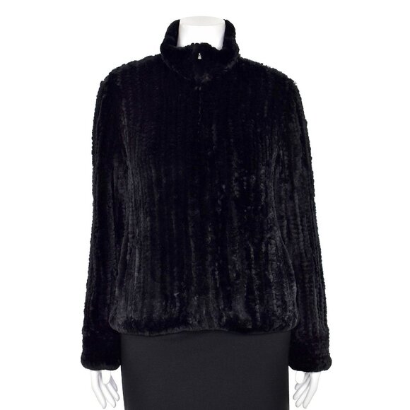 Chie Imai | Jackets & Coats | Chie Imai Sheared Knit Rabbit Fur Coat In ...